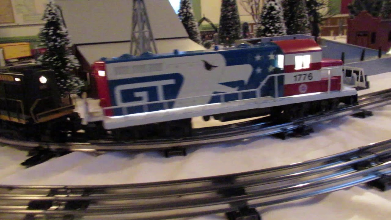 Grand Trunk Western diesels with Christmas freight train, Pennsylvania ...