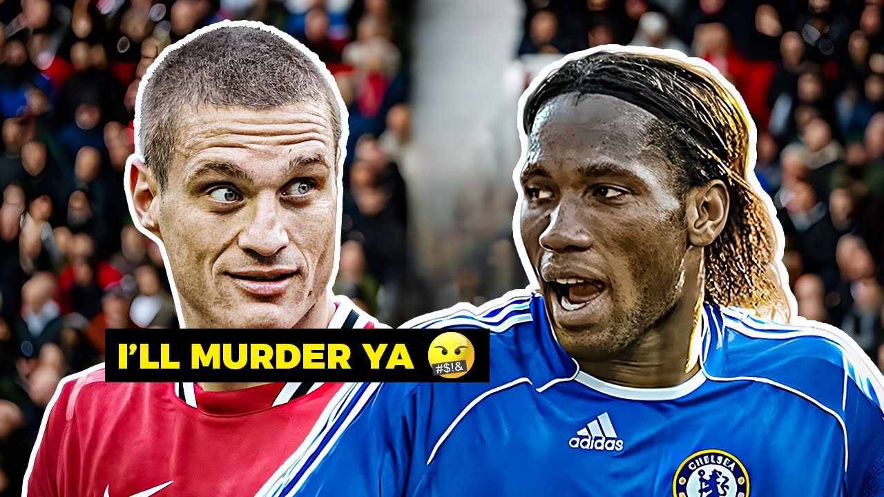 7 Players Who Dared To FIGHT Nemanja Vidic - YouTube