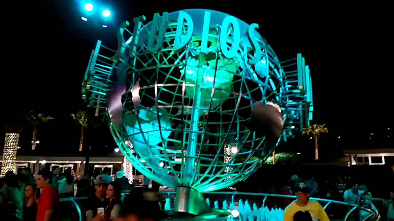 Colorful Rotating Globe at Universal Studios Hollywood! - YouTube