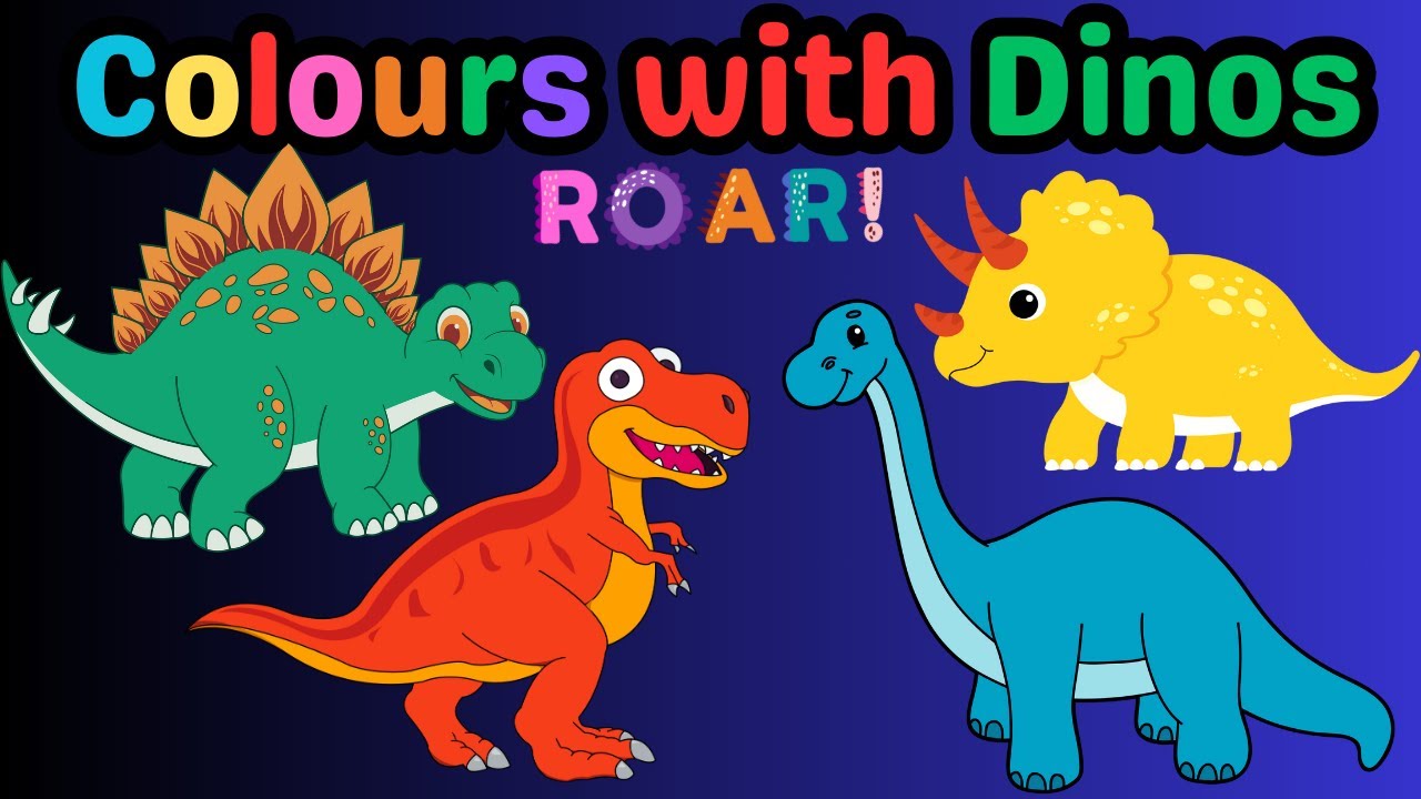 Dino Colors Song | Learning Colors with Dinosaurs for Kids - YouTube