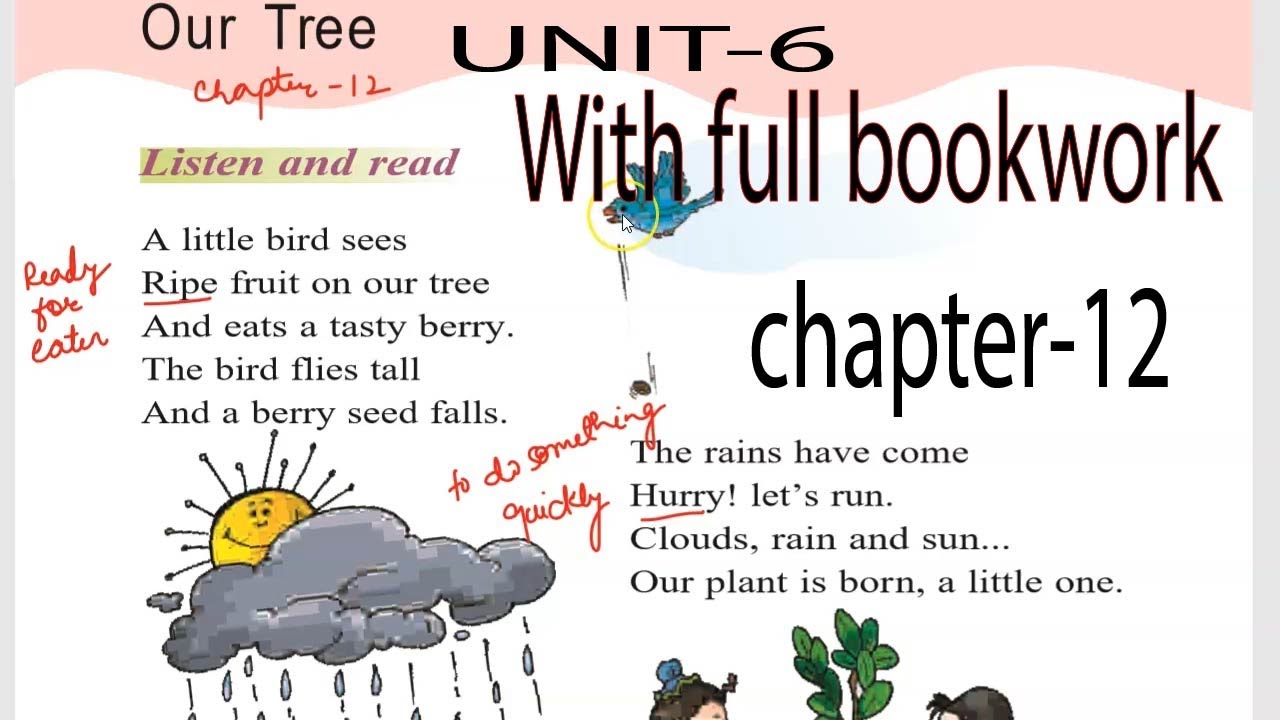 Our Tree chapter-12 |class-1 | Marigold |English| with full bookwork ...