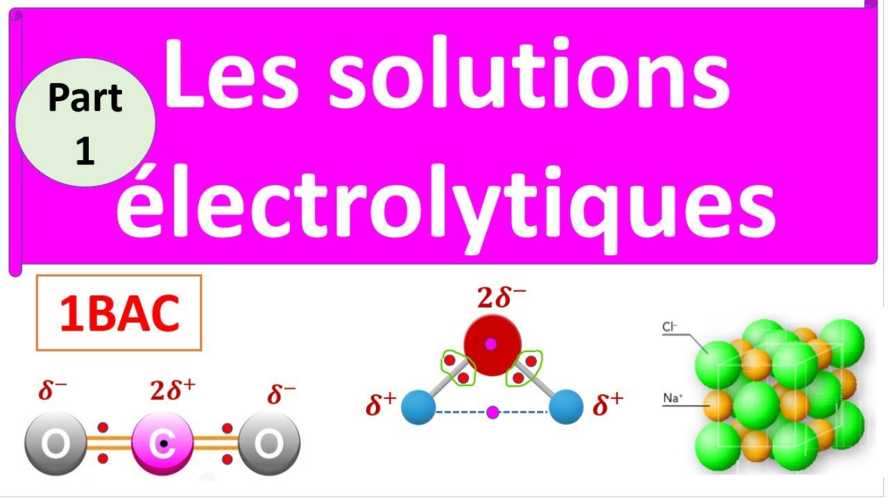 la concentration et les solutions électrolytique premier Bac SM et Sx ...