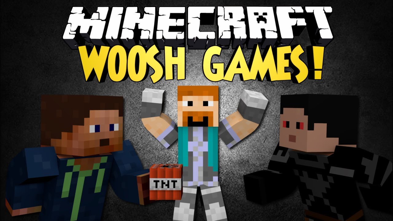 Minecraft Mini-Game: Woosh Games! - With Snivic & Skyzah - YouTube