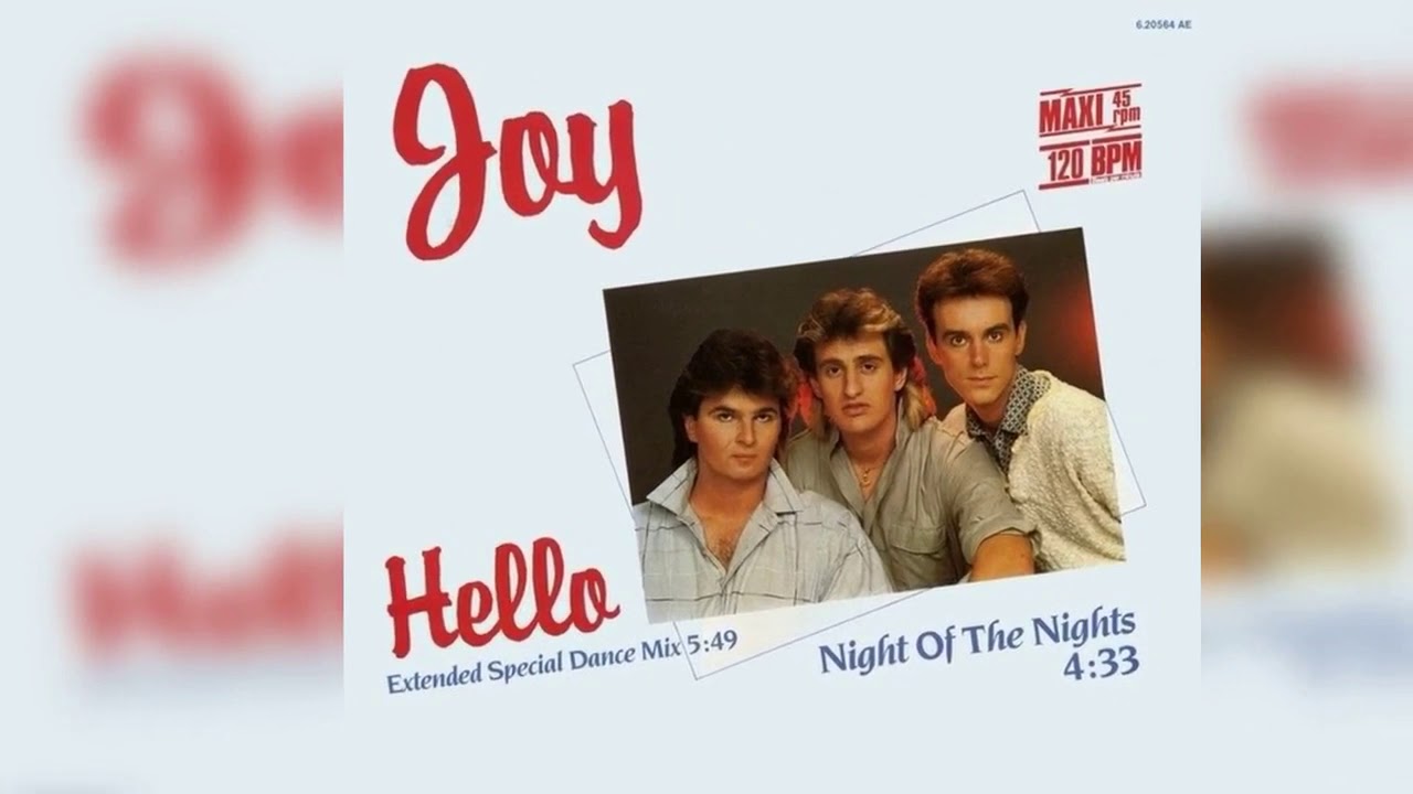 Joy - Hello (1986) (Vinyl 12'') (Single) (Euro-Disco, Synth-pop) - YouTube