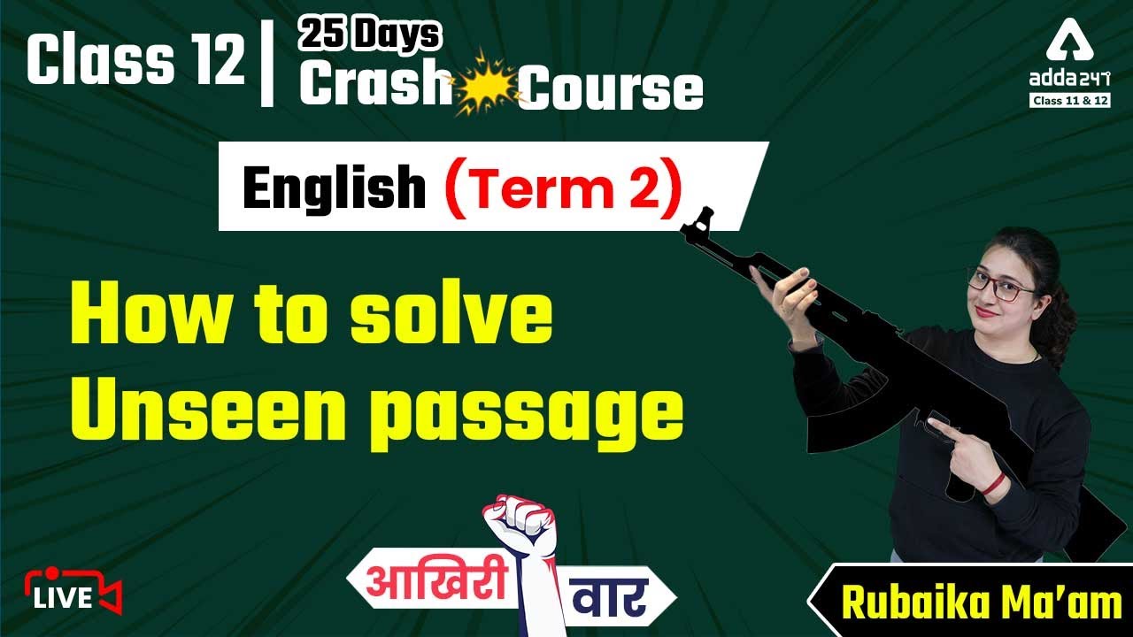 Unseen Passage How To Solve Unseen Passage In English Class 12 Term Unseen Passage How To Solve Unseen Passage In English Class 12 Term