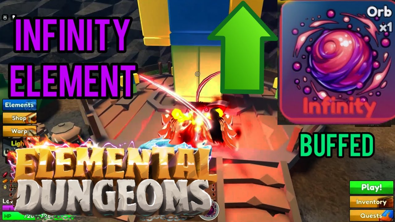 INFINITY HAS BEEN BUFFED!! | Elemental Dungeons - YouTube