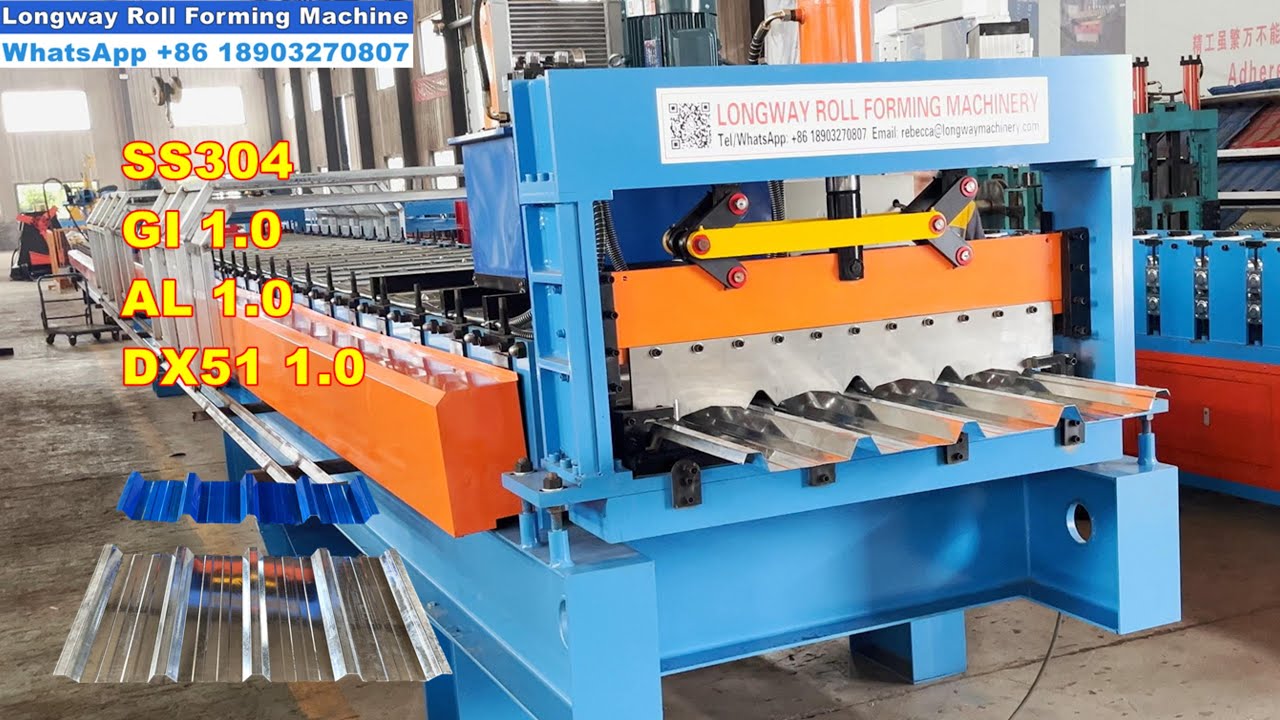 Tr40 Roof sheet forming machine, steel deck roll forming machine for ...