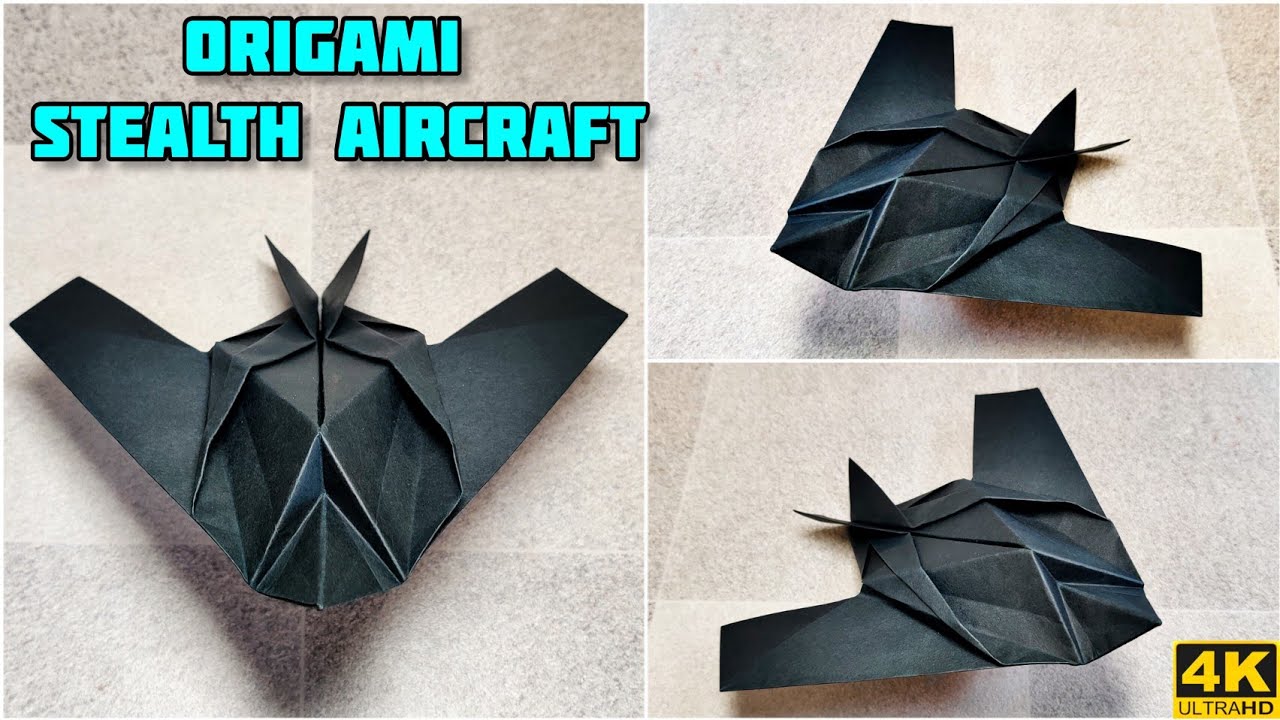 Origami Stealth Aircraft | Origami Tutorial | Paper craft - YouTube