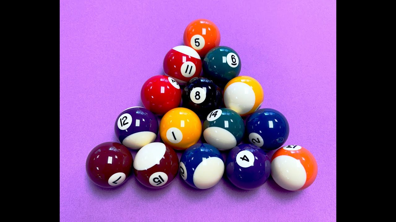 Racking Up Spots and Stripe Balls on a UK Pool Table - YouTube