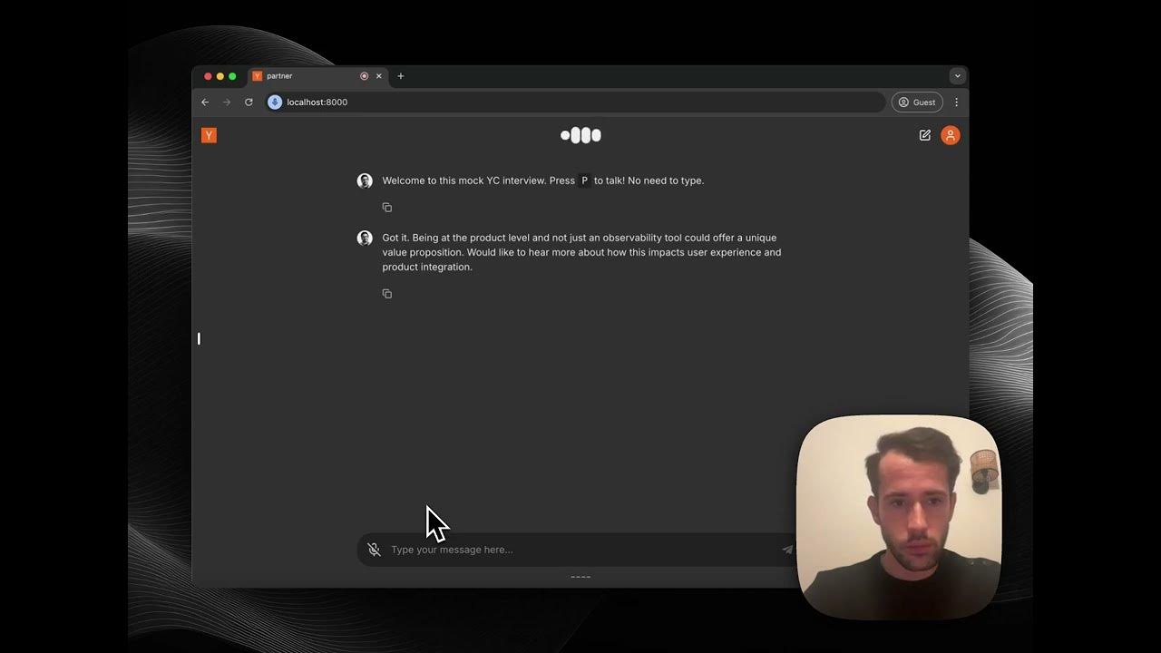Prepare for the Y Combinator interview using the OpenAI real time API - YouTube