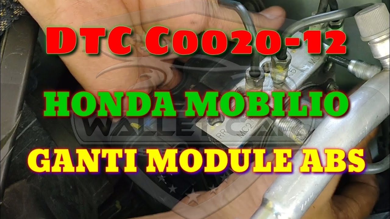 HONDA MOBILIO DTC C0020-12 - YouTube