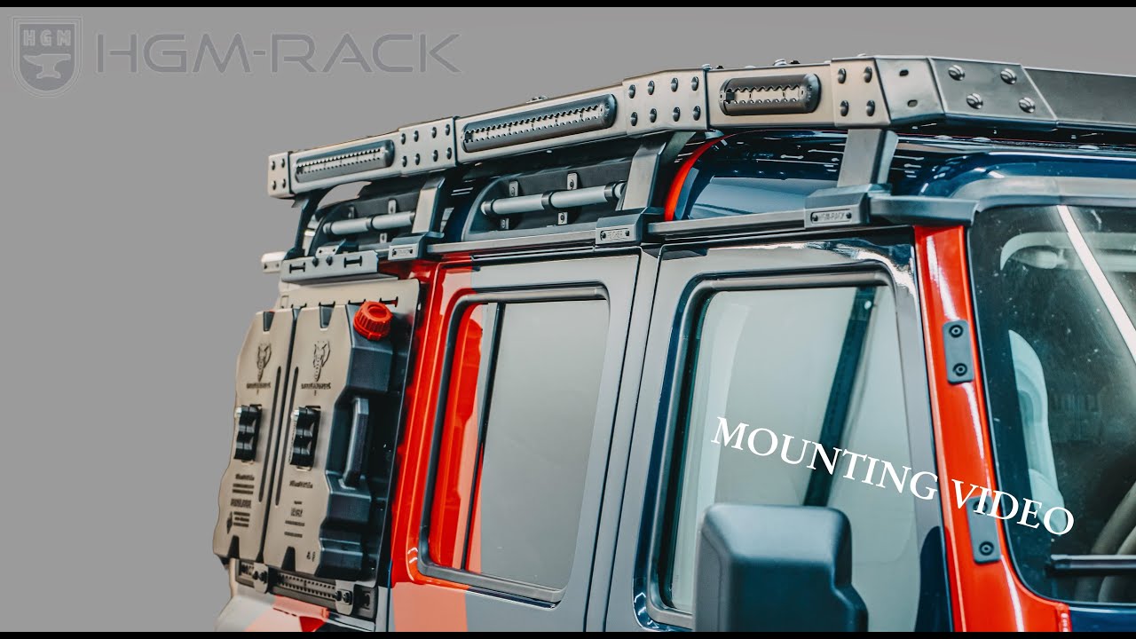 HGM-Rack sideboards mounting video Ineos Grenadier - YouTube
