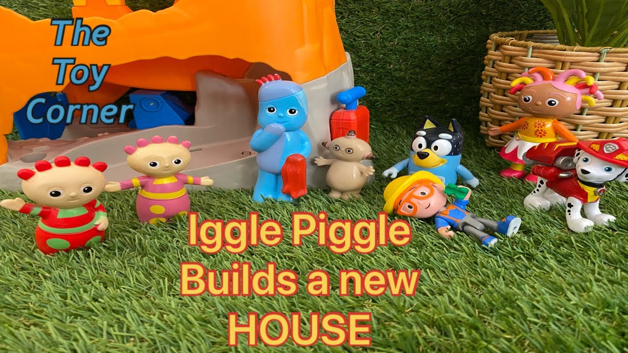 Iggle Piggle builds a new house! Blippi and Rubble help - YouTube
