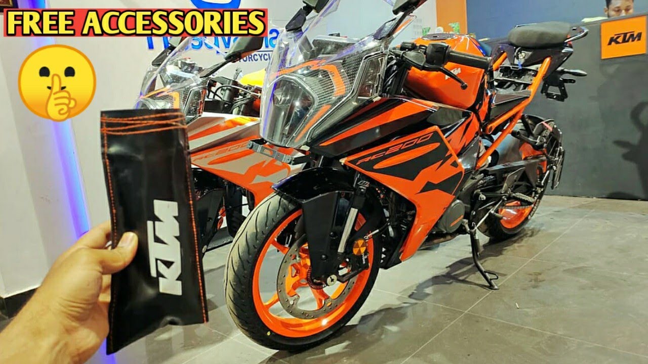 Free Accessories With New 2021 KTM RC 200 Nextgen || All Accessories ...