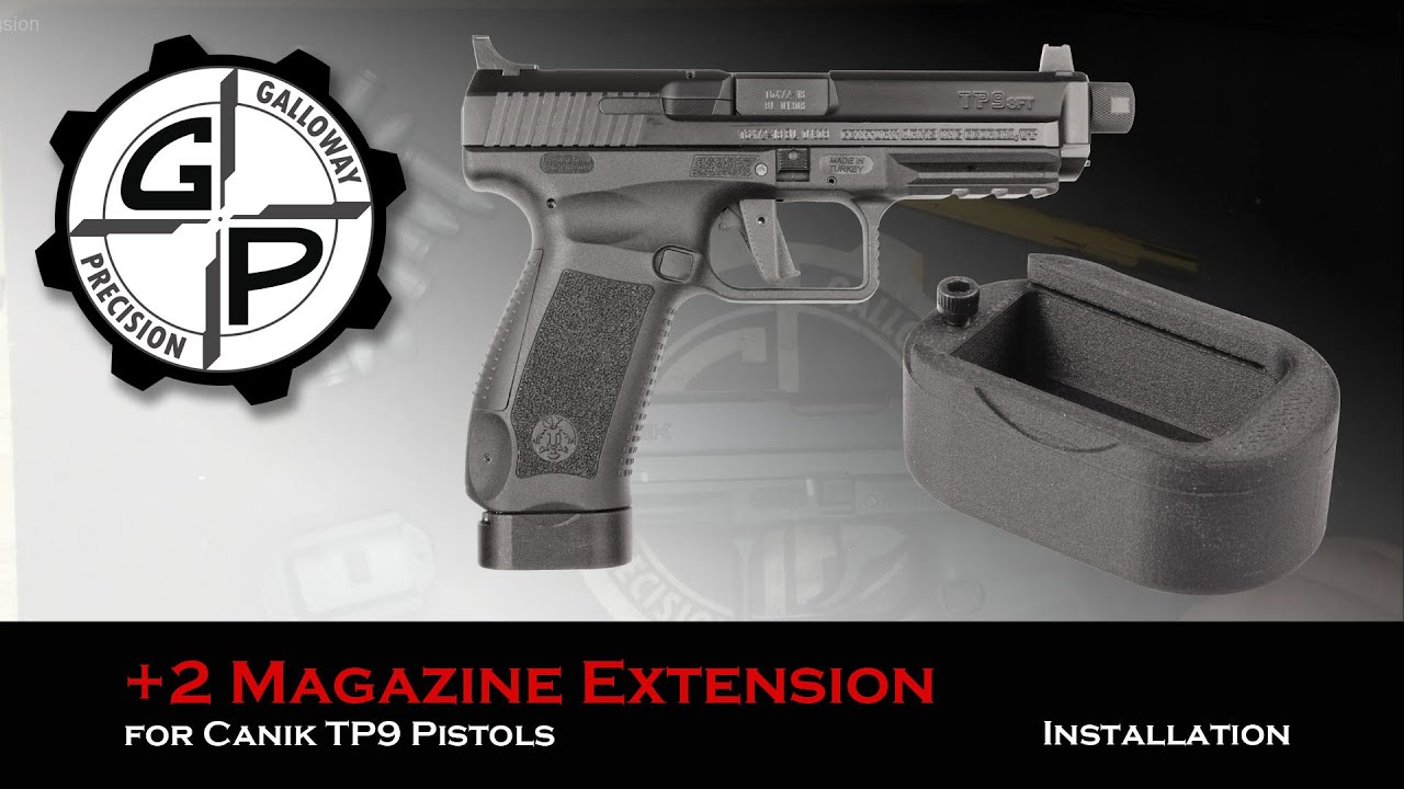 Canik 9mm +2 Mag Extension - YouTube