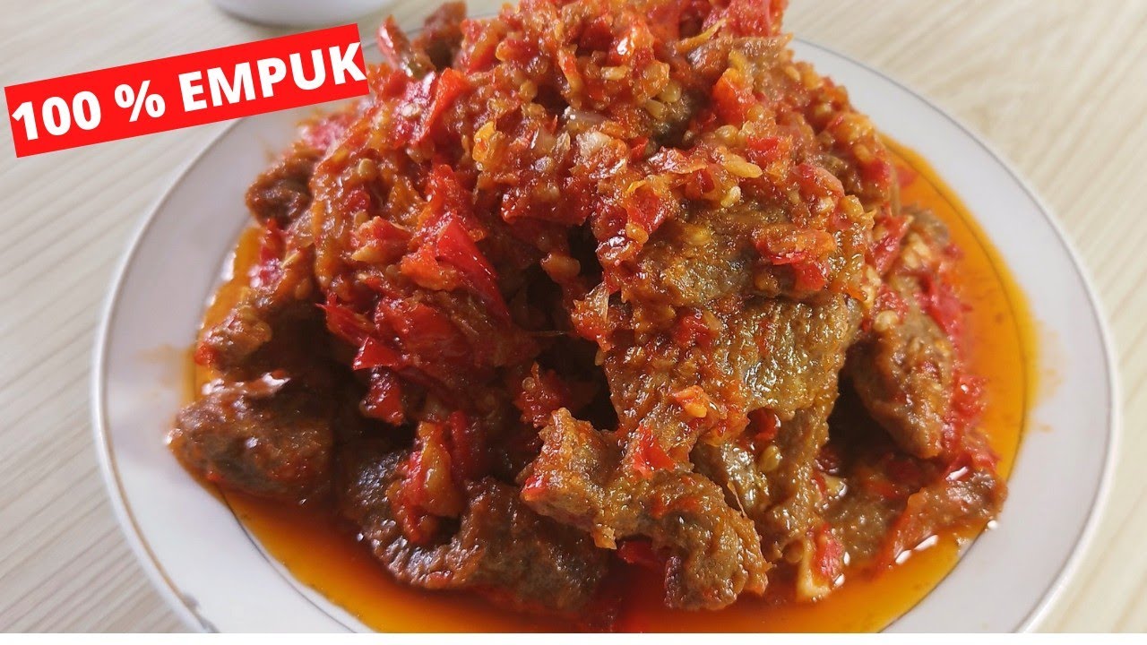 Wajib Dicoba! Resep Balado Daging Sapi Pedas, Dagingnya Empuk Anti ...