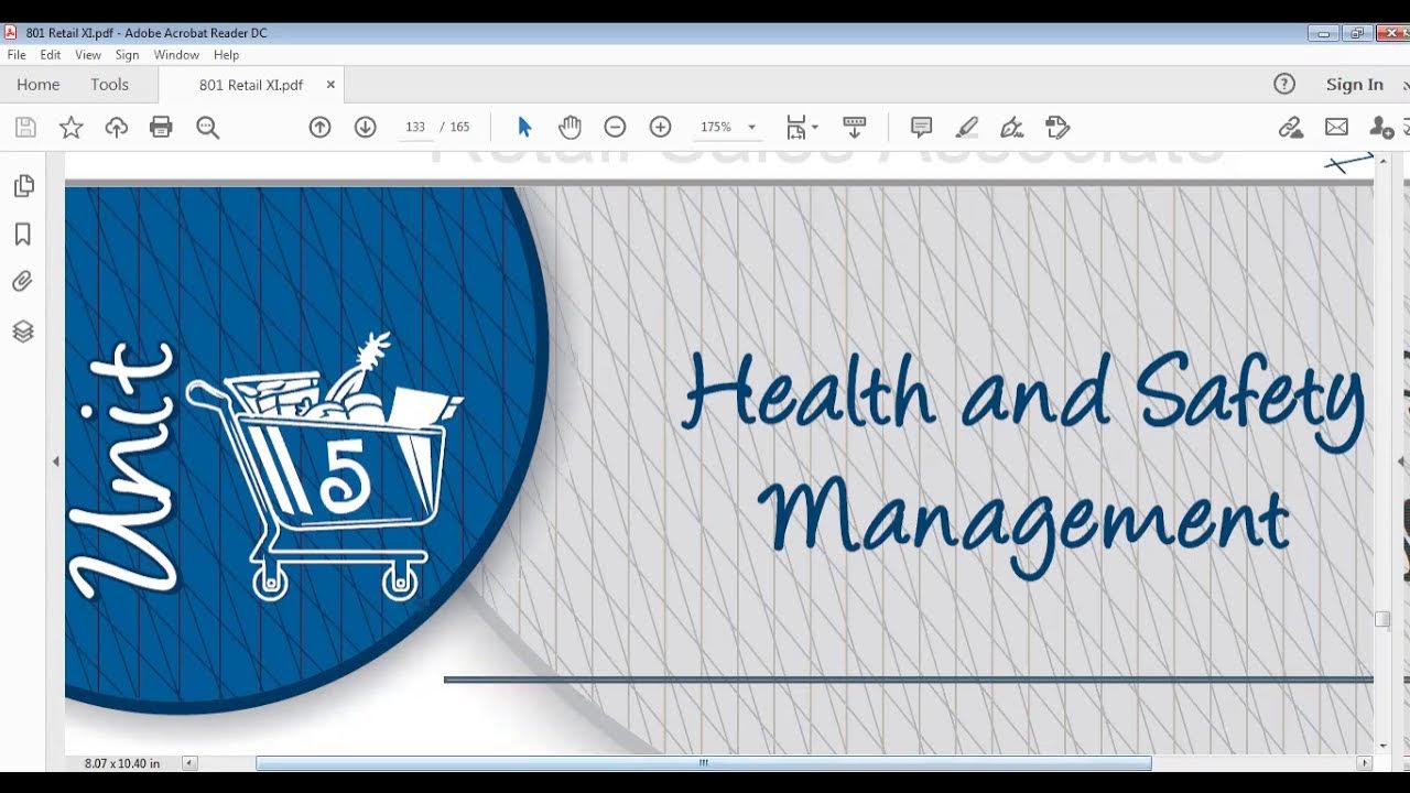 Unit 5 Session 3 Health and Safety Management: Dealing with Accidents ...