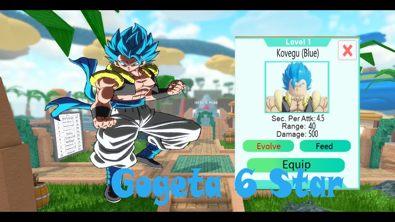 All Star Tower Defense Fanmade: 6 Star Gogeta - YouTube