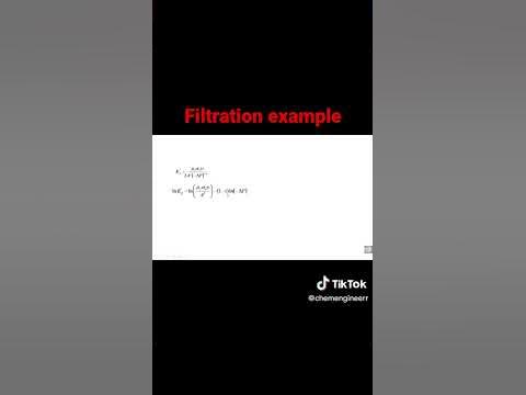 Filtration example - YouTube