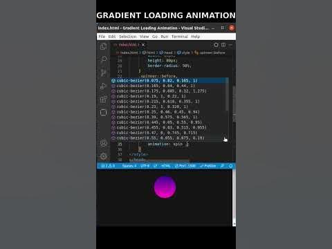 Gradient Loading Animation | HTML CSS #htmlcss - YouTube