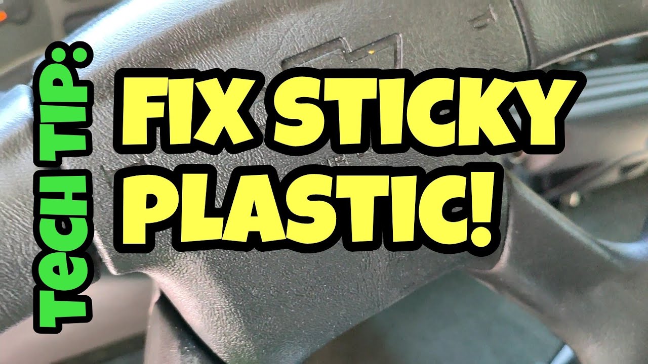 Sticky old plastic. How to make them like new again with what you ...