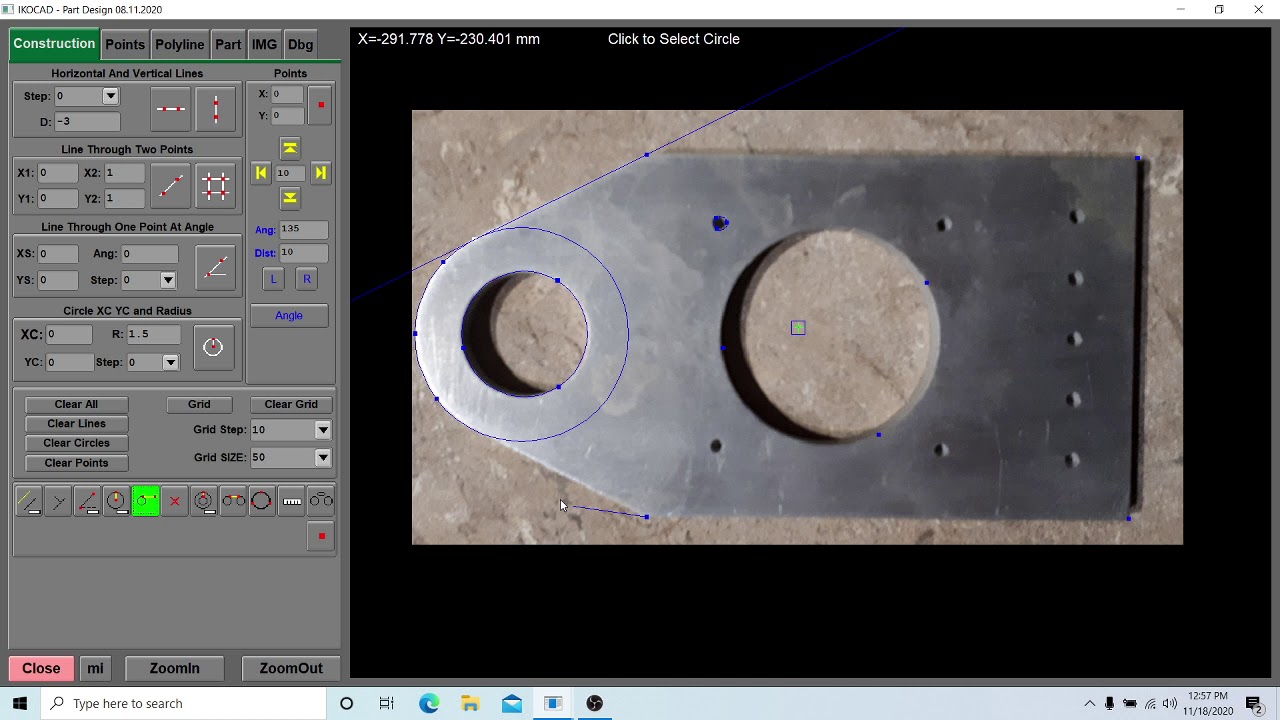 trace part cnc plasma - YouTube
