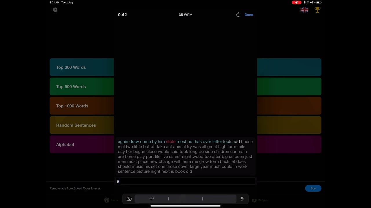 Wpm-Typing game-Top 300 words - YouTube