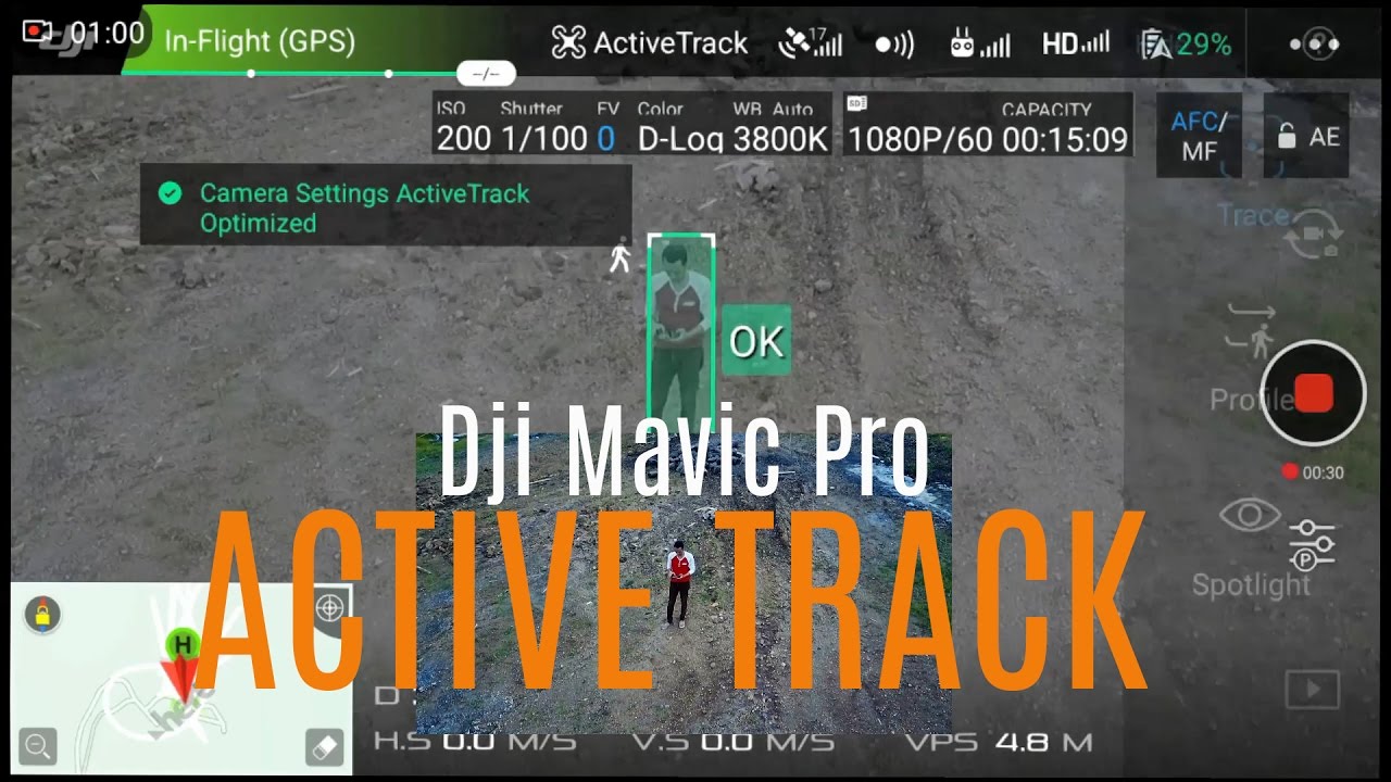 Dji Mavic Pro : Active Track . Simple and Smooth - YouTube