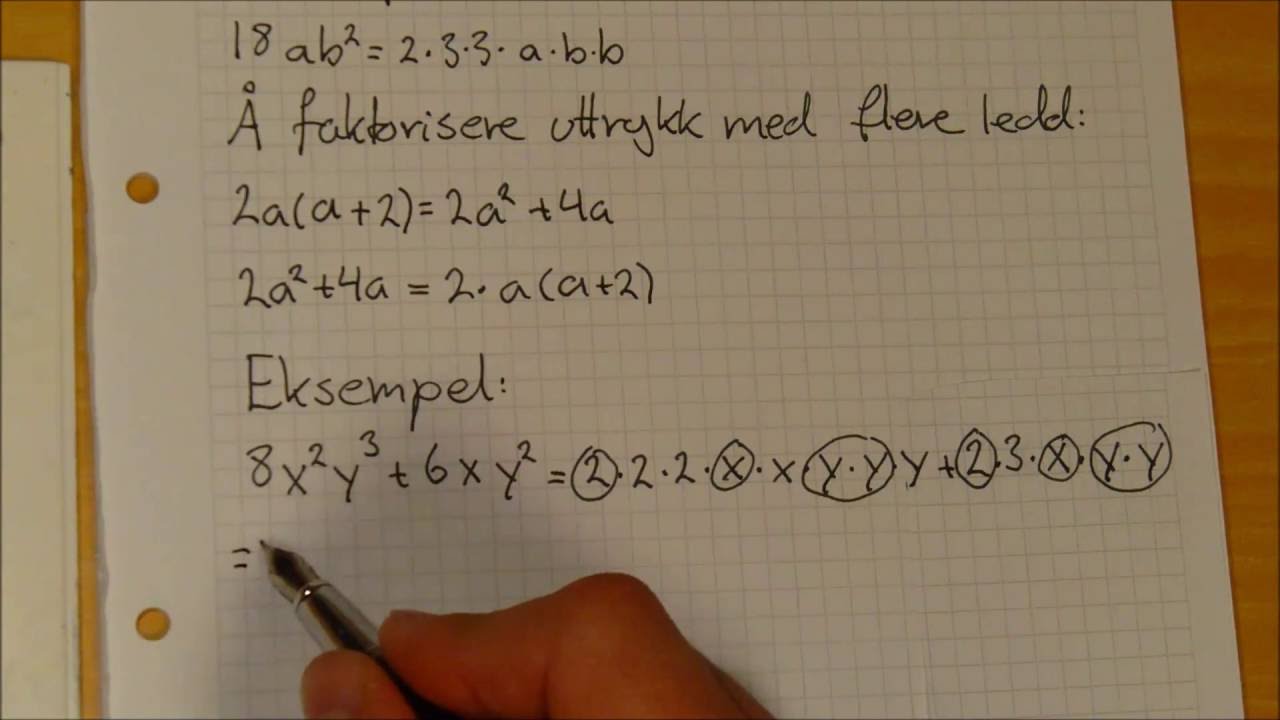 Algebra 4 (faktorisering) - YouTube