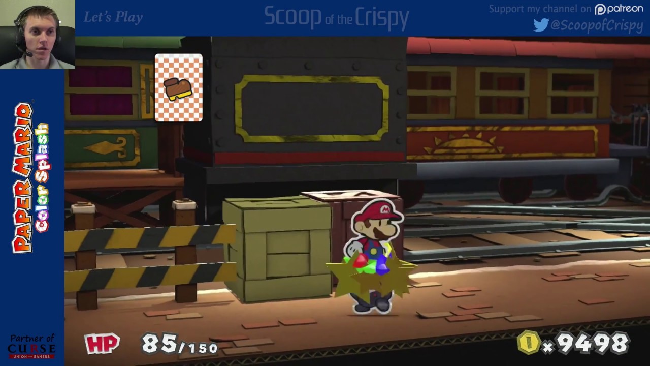 Paper Mario: Color Splash (Wii U) - 47 - Toad Trainworks Fixing Train ...