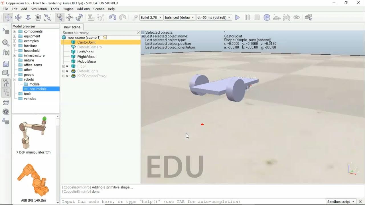 Mobile Robot Coppelia Sim | Politeknik Elektronika Surabaya - YouTube