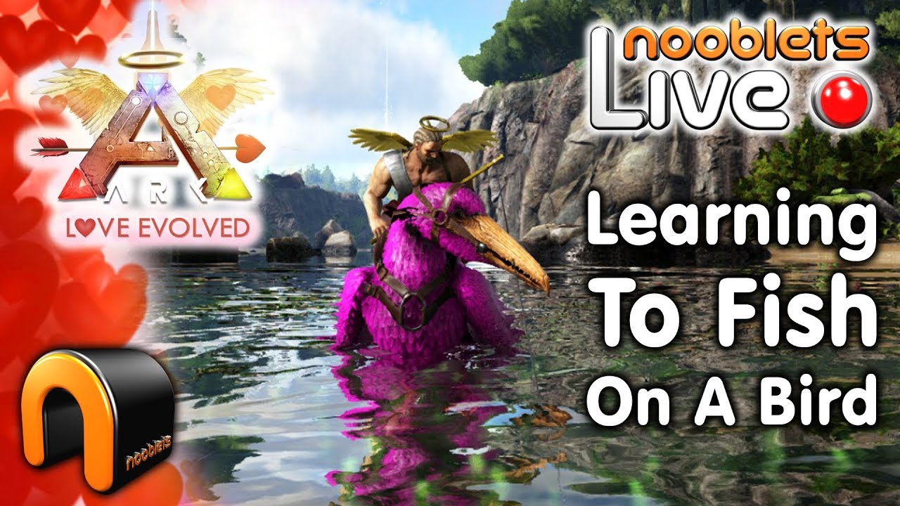 ARK FISHING ON A BIRD Fishing for Chibis Pets LIVE Stream! - YouTube