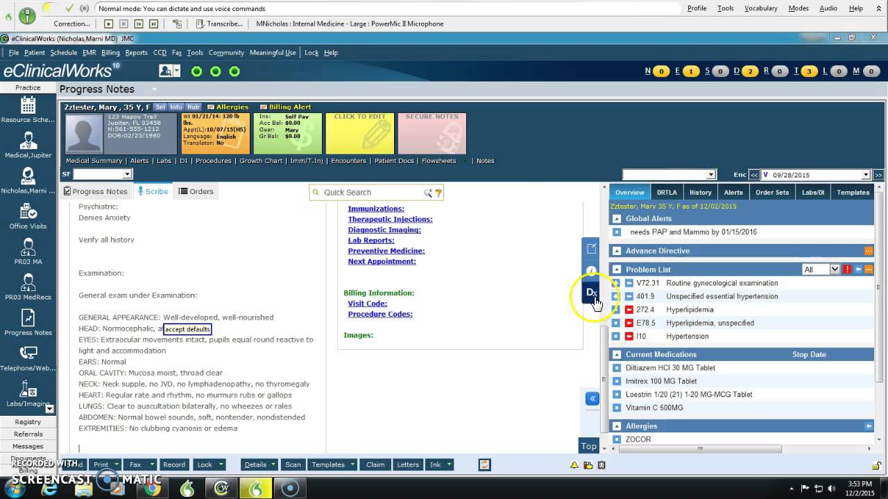eCW Scribe Video 1 - YouTube