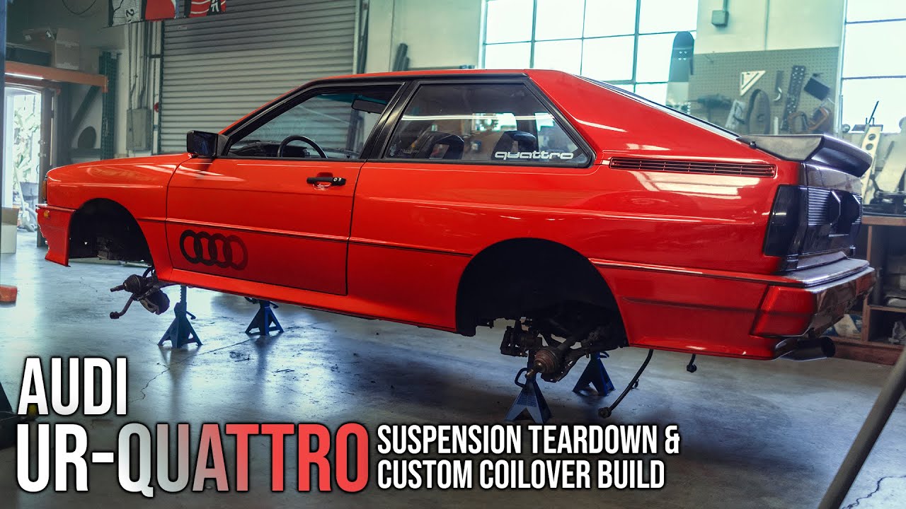 Audi Quattro Suspension Teardown! Custom Coilover Build - Ep. 2 - YouTube