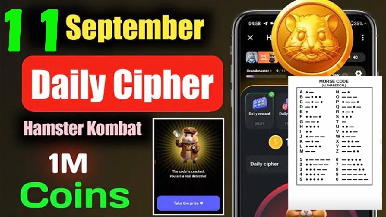 Hamster Kombat Daily Cipher Code 11 September | 11 September Hamster ...