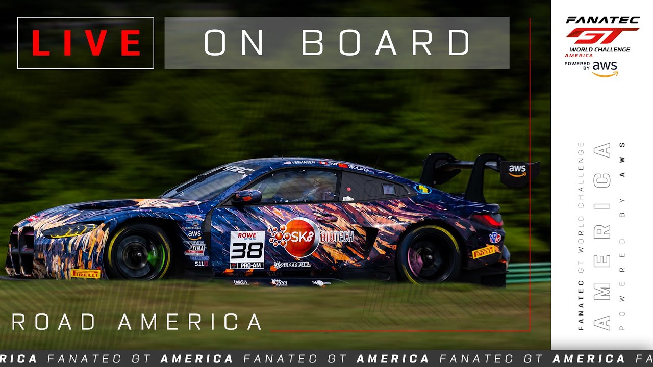 LIVE | OB CAR 38 | Race 2 | Road America | Fanatec GT World Challenge ...