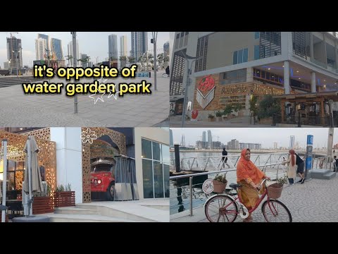 enjoy time in too hot weather||water garden||Bahrain ka weather hot ho ...