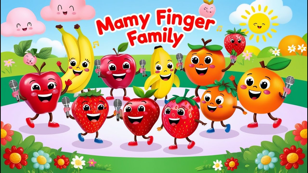 Mamy Finger Song_Funny Dancing Fruit - YouTube