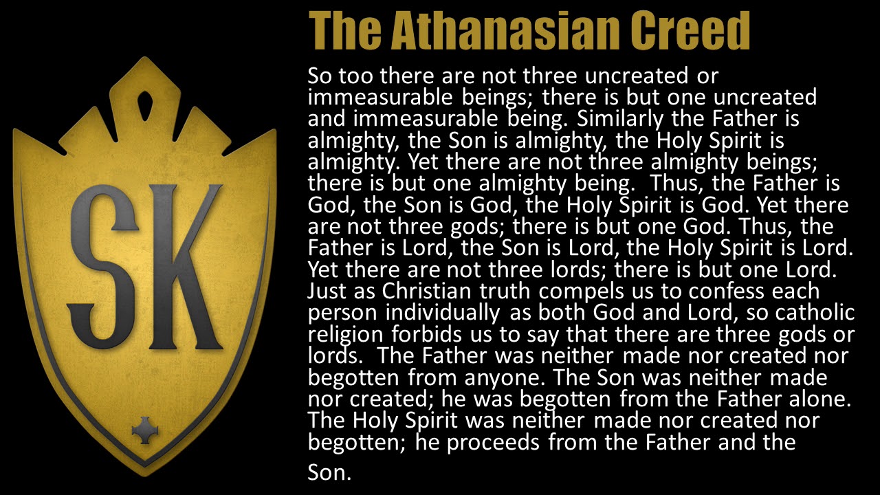 The Athanasian Creed - YouTube
