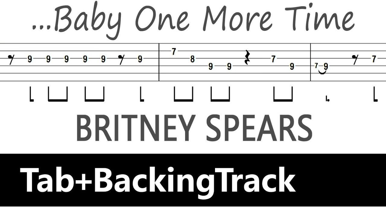 Britney Spears - ...Baby One More Time / Guitar Tab+BackingTrack - YouTube