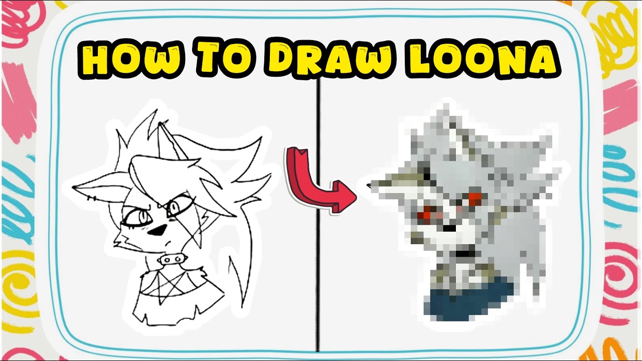 How to Draw Loona from Helluva Boss – Hazbin Hotel Guide - YouTube