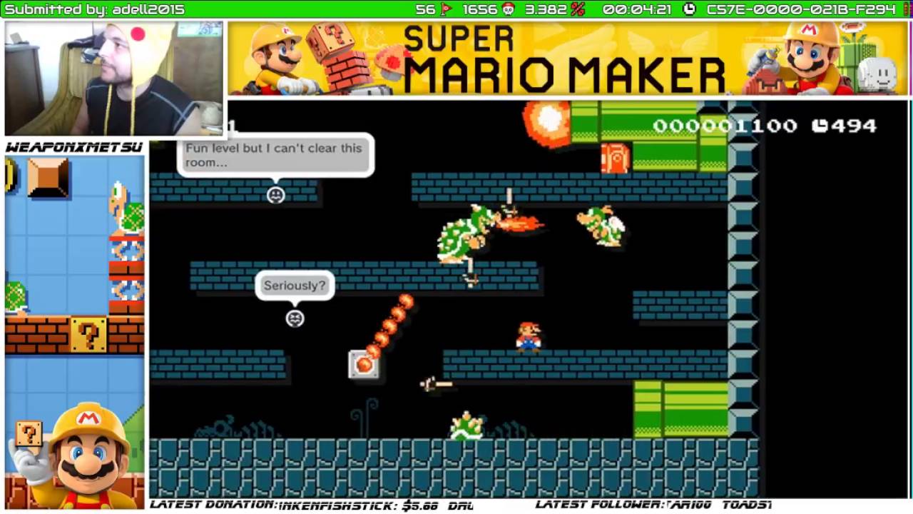 Super Mario Maker - New Mario Bros. Remake - Completion - YouTube