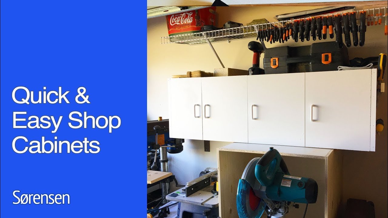 Quick & Easy Shop Cabinets - YouTube