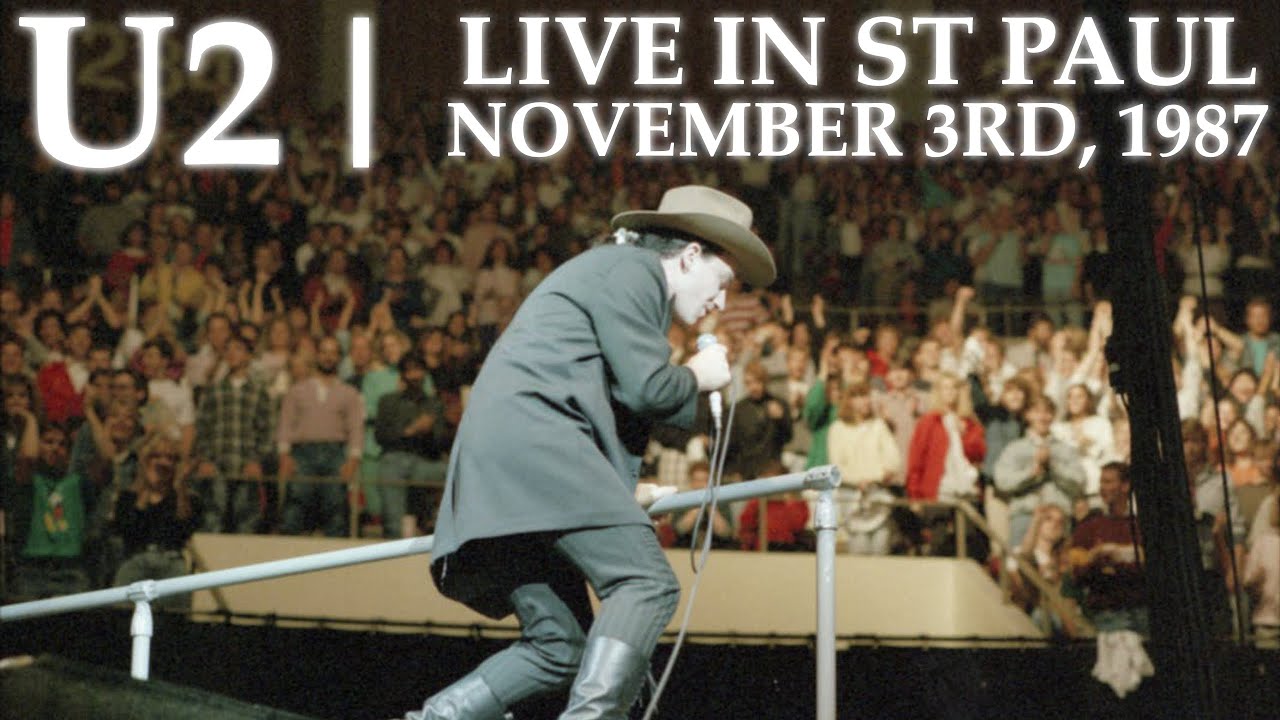 U2 - Live In Saint Paul - November 3rd, 1987 - YouTube
