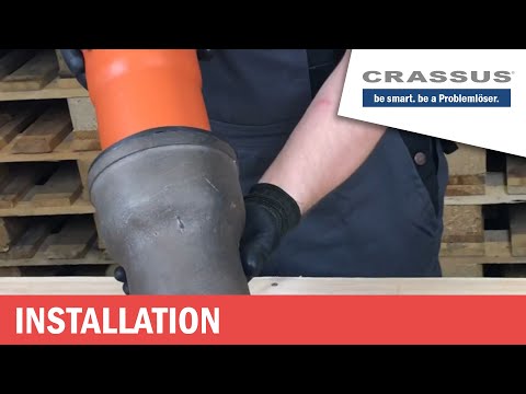 ▸Verbinde Gussmuffe (DN100) mit KG-Rohr (DN110) oder HT-Rohr (DN75) - CRASSUS KOMBIADAPTER
