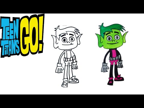 How to draw Beast boy in Teen Titans Go step by step| Easy drawing ...