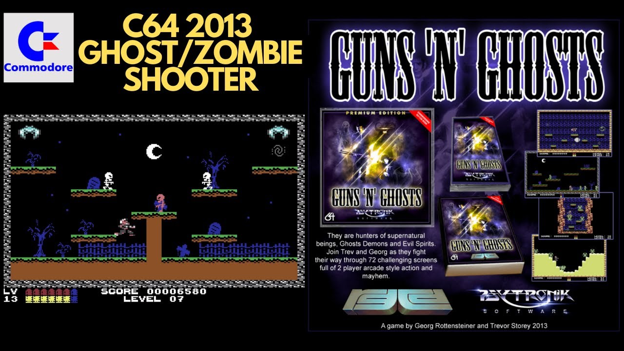 C64 - Guns 'N' Ghosts - Psytronik Software (2013) - YouTube