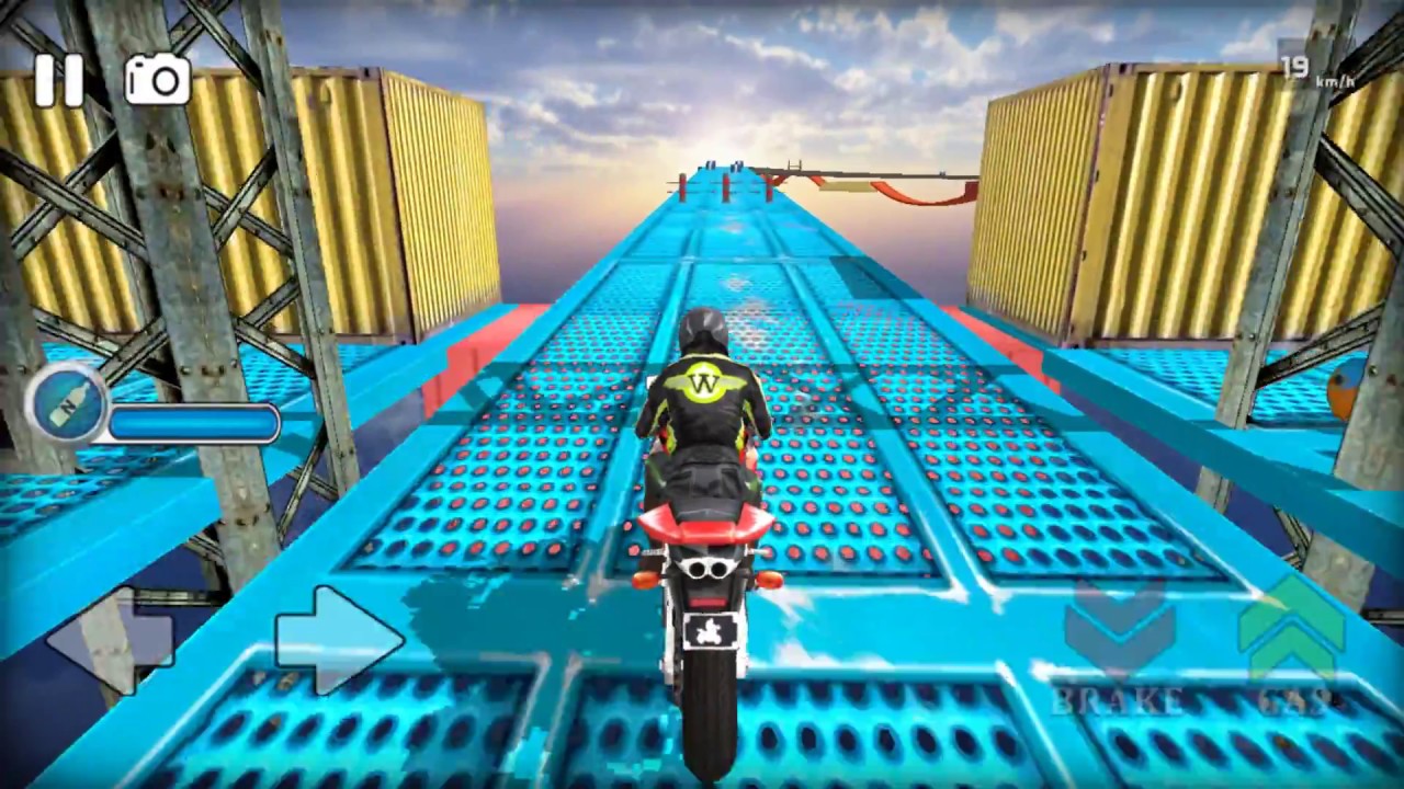 Impossible Bike Stunts 3D - Gameplay Android game - Bike stunt game ...