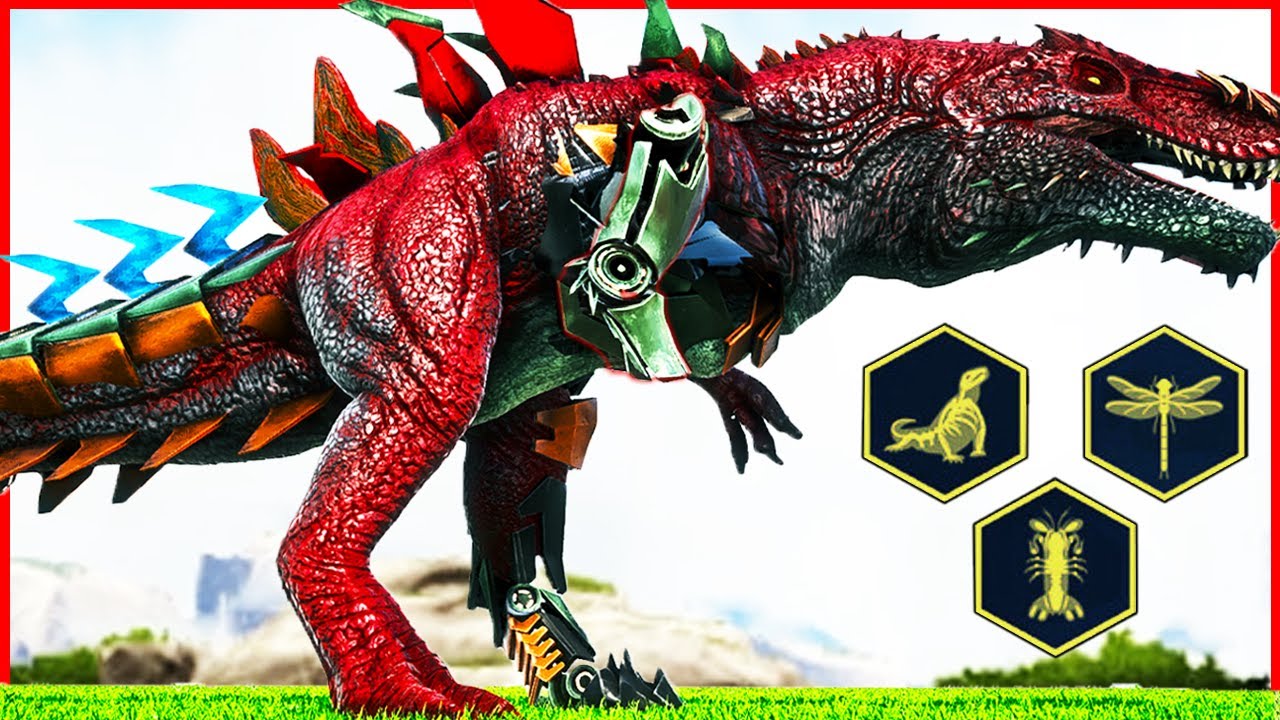 NEW Mecha Dinosaur HYBRID! Half Dino Half Bionic Kaiju! (34) - Ark ...
