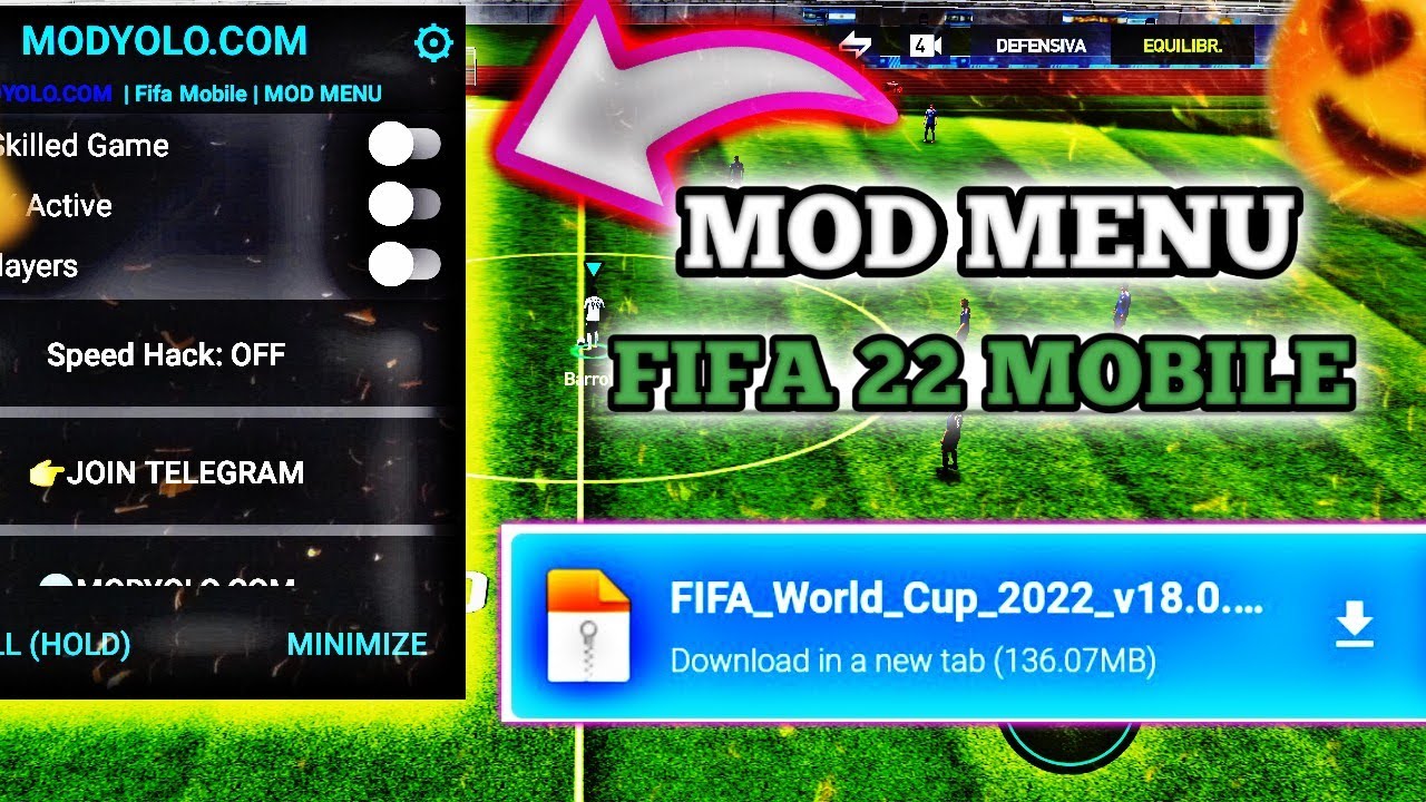 😱SAIU MOD MENU FIFA MOBILE BIG GOAL + NOVAS FUNÇÕES - YouTube